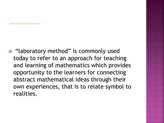Math laboratory | PPTX