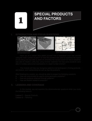Mathematics Learning Module for Grade 8 K - 12 Curriculum | PDF