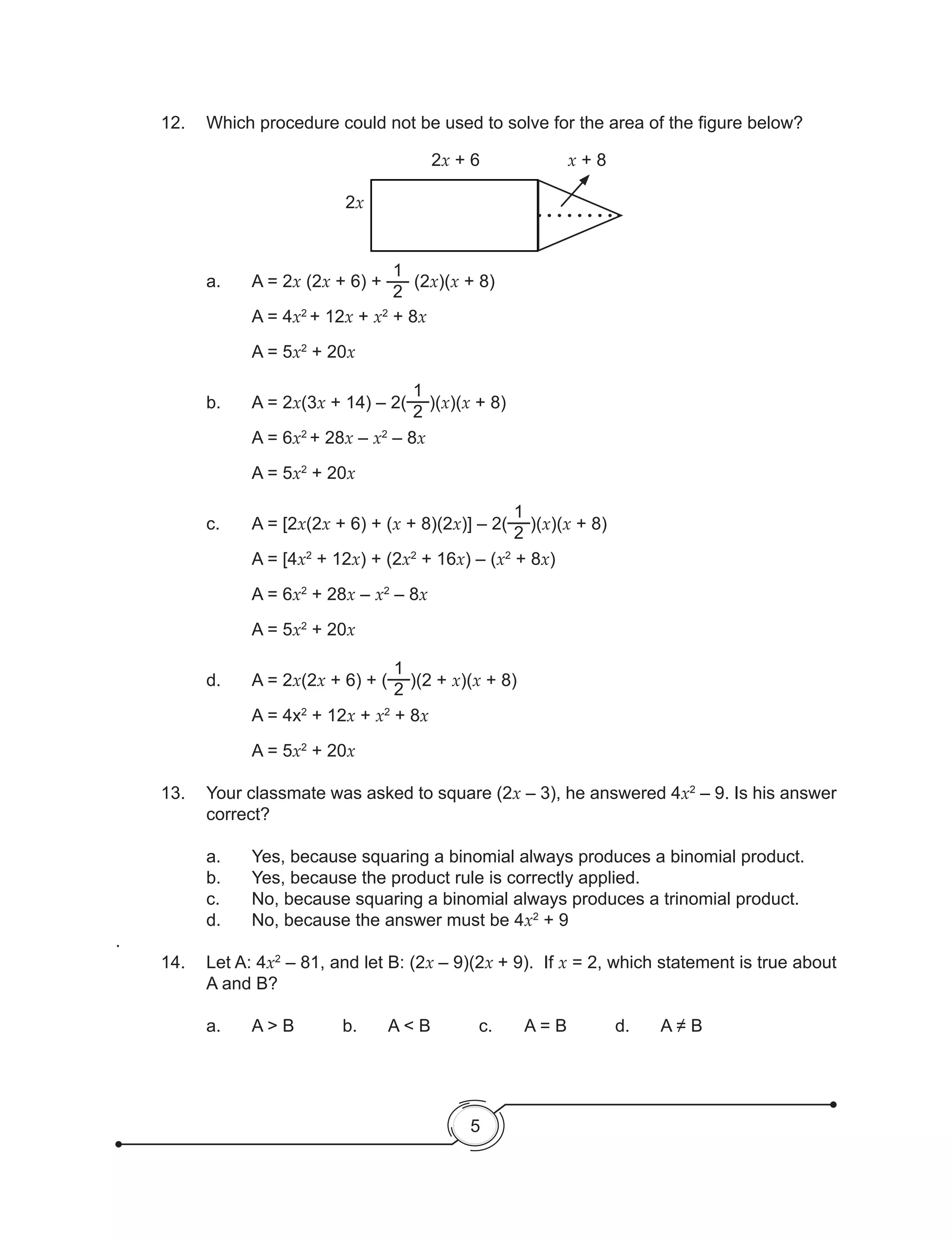 K to 12 - Grade 8 Math Learner Module | PDF
