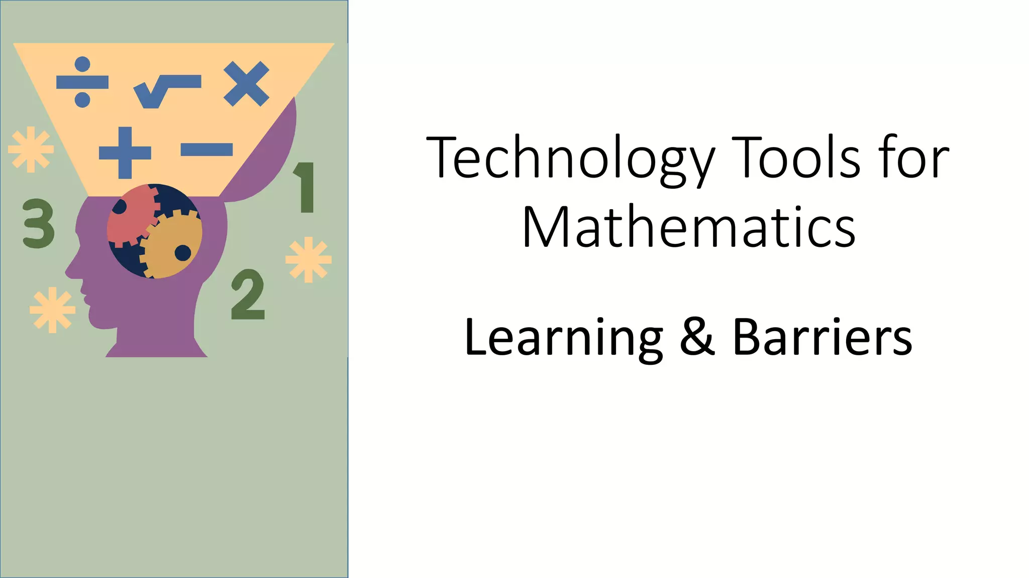 Math Learning & Barriers | PPT
