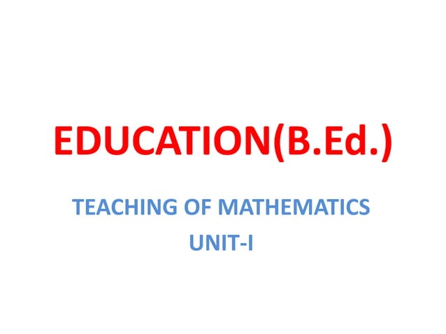Qualities of a good mathematics teacher | PPTX