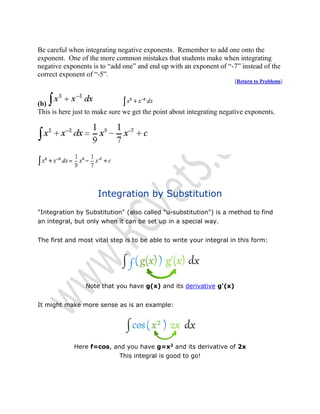 Math lecture 10 (Introduction to Integration) | PDF