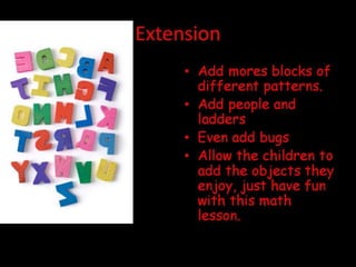 Math lesson for the preschooler using blocks | PPT