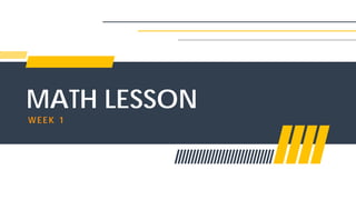 Mathematics Lesson Presentation | PPT