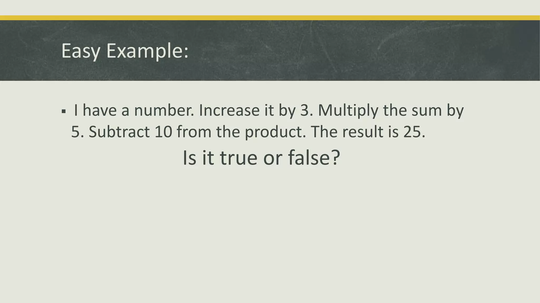Math linear equations | PPT