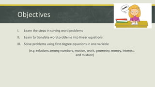 Math linear equations | PPT