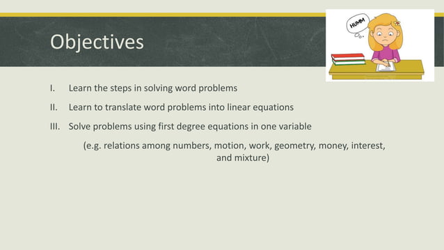 Math linear equations | PPT