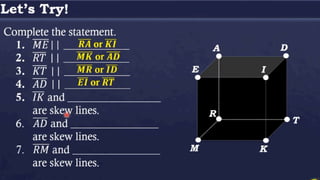 MATH LINES. A GUIDE LESSON FOR GRADE SEVEN | PPT