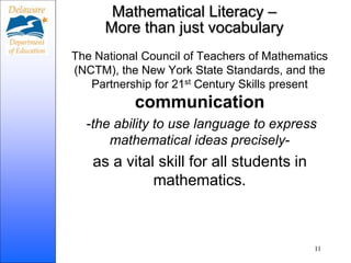 Mathematics_Literacy_Module_3 .ppt | Educational Assessment | Education