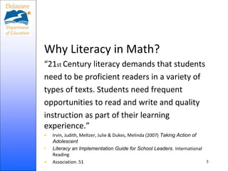 Mathematics_Literacy_Module_3 .ppt | Educational Assessment | Education