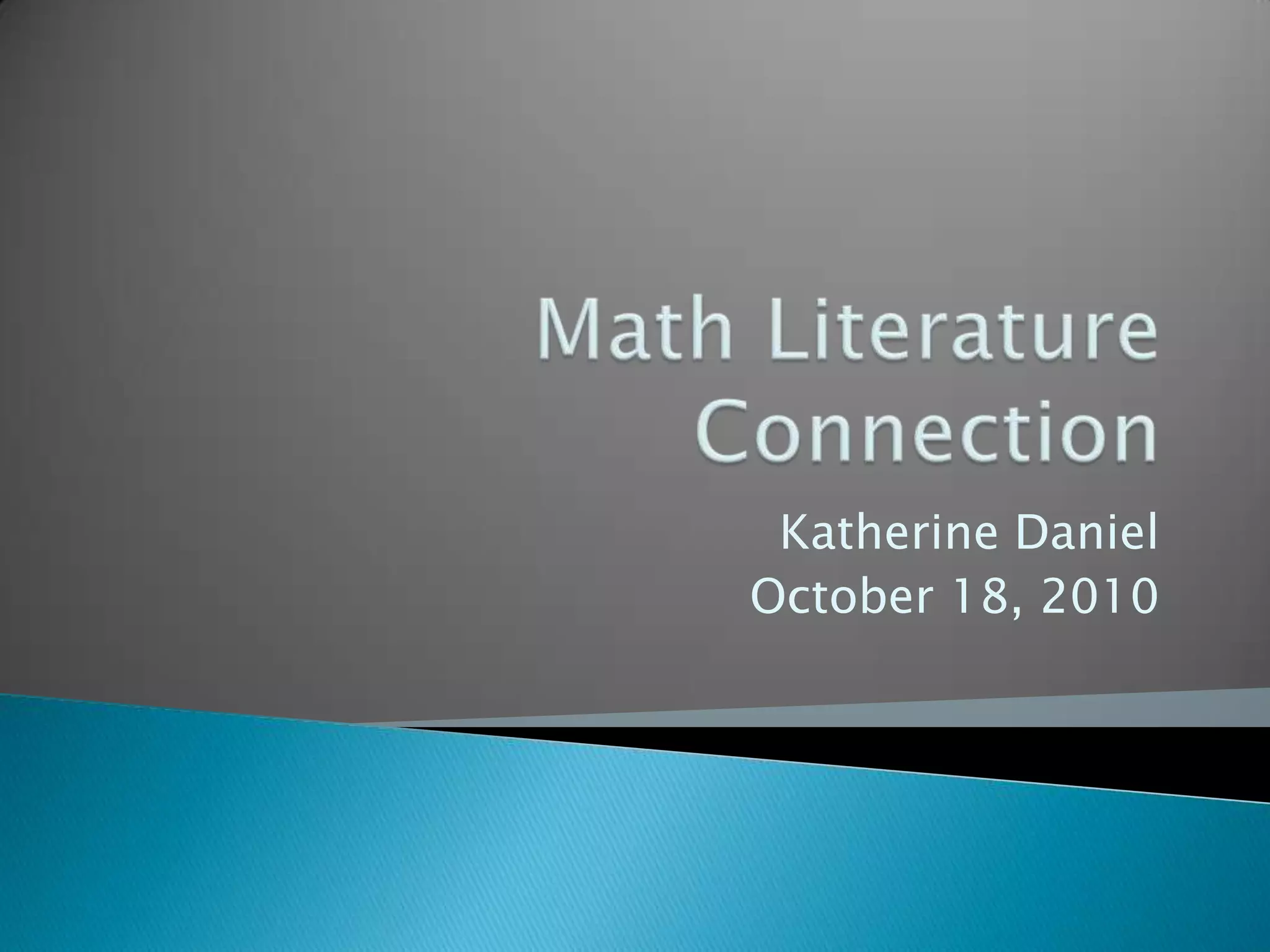 Math literature connection ppt | PPT