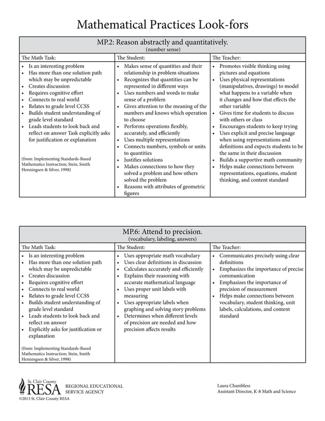 Math look fors (updated) | PDF | Educational Assessment | Education