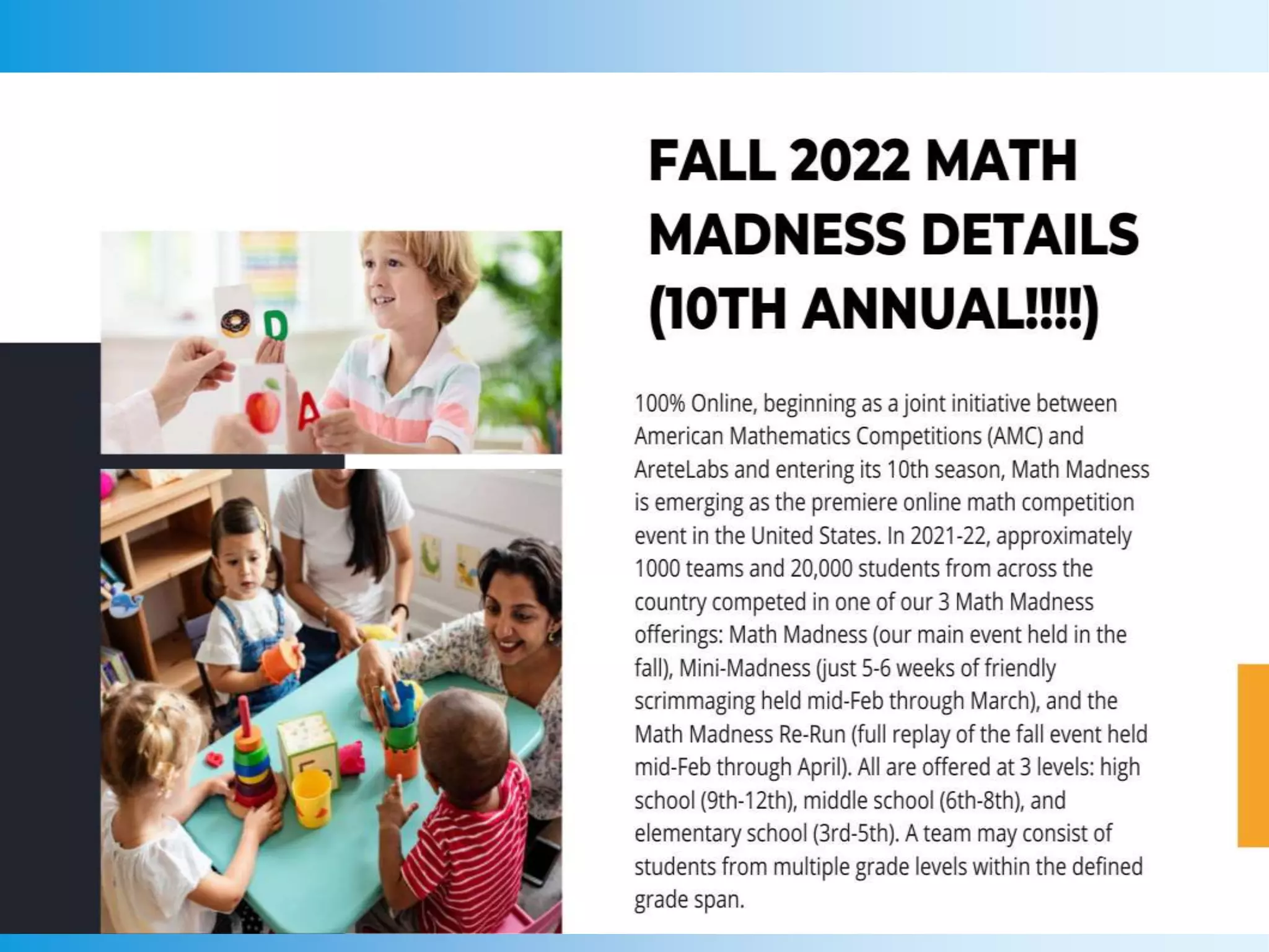 Math Madness Team Event | PPTX