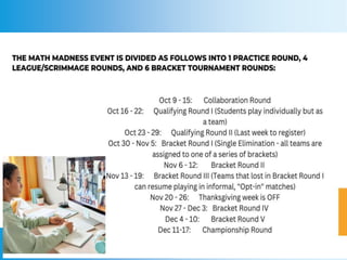 Math Madness Team Event | PPTX