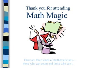 Math magic | PPT