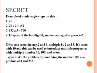 Math magic | PPT