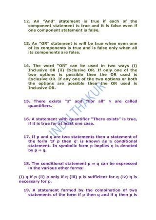 Mathmatical reasoning | DOCX