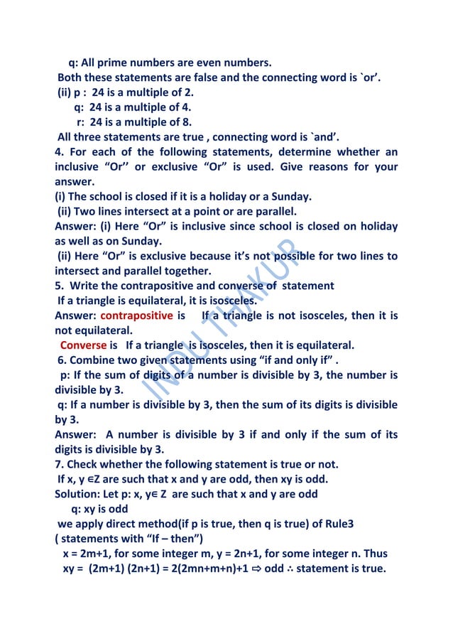 Mathmatical reasoning | DOCX