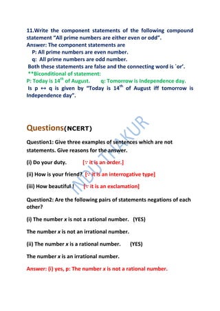Mathmatical reasoning | DOCX