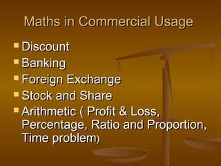 Mathmatics in real life. | PPT