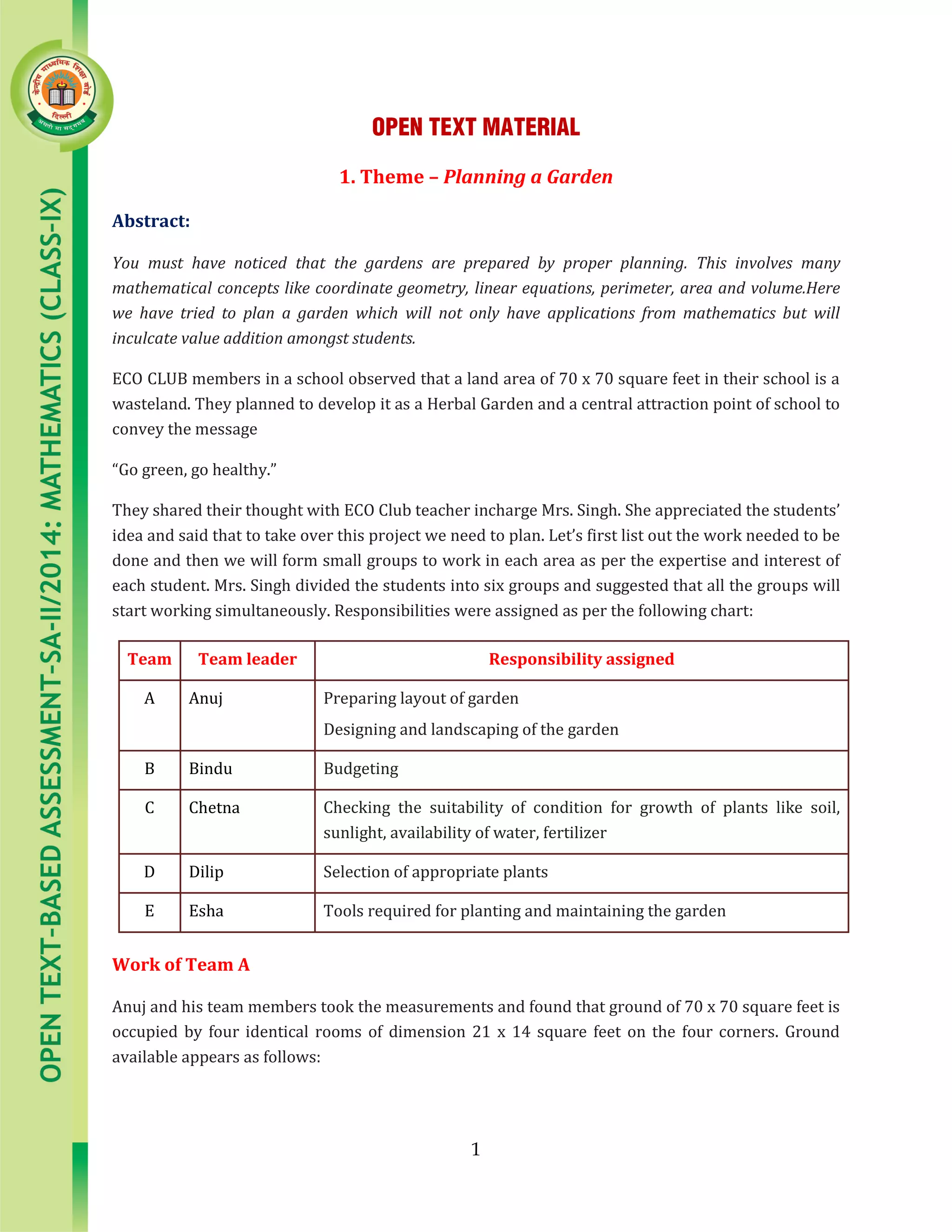 CBSE Open Textbook Mathematics | PDF