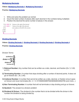 Math Matrix (tri 1) | PDF