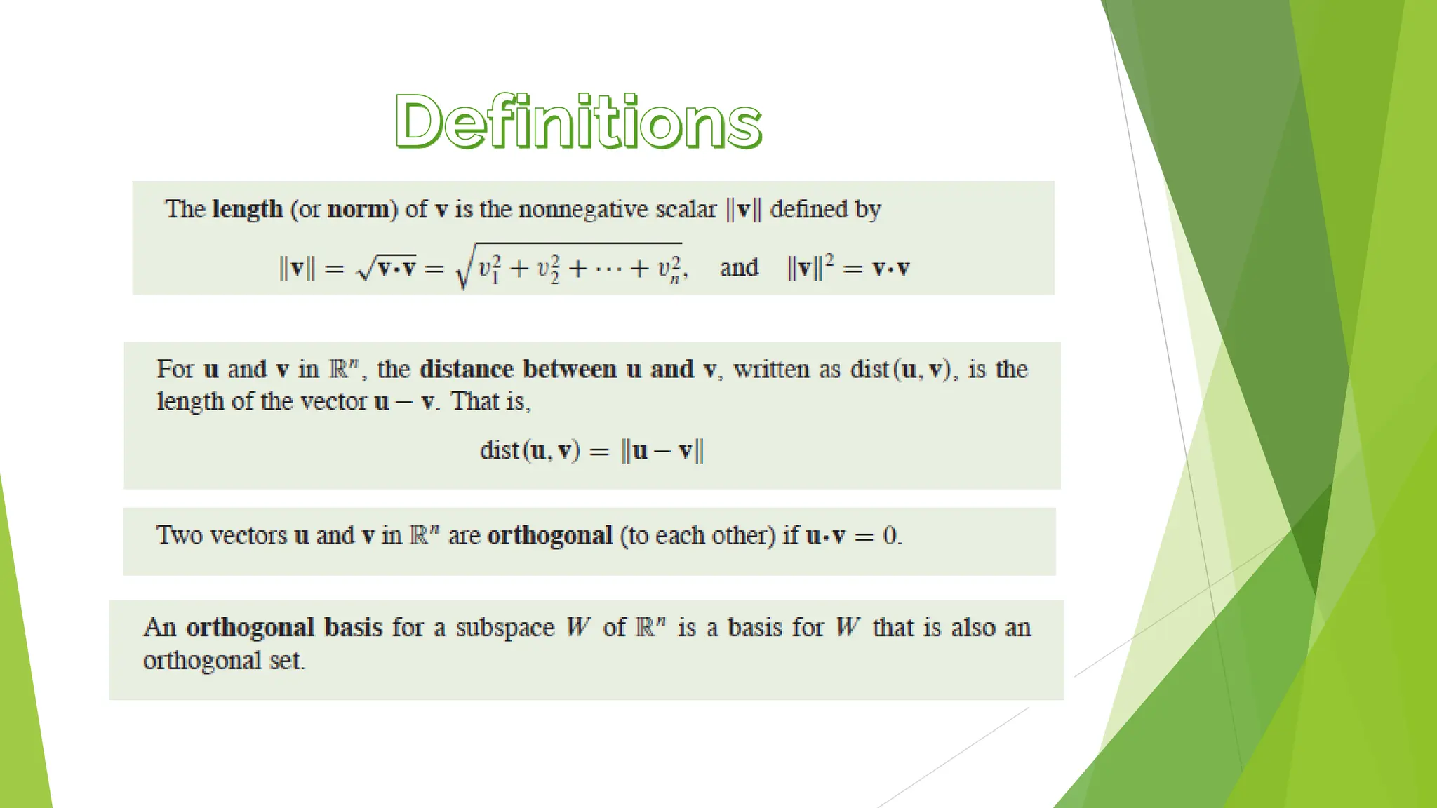 Inner product space in engineering mathematics cse_aiml | PDF