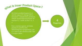 Inner product space in engineering mathematics cse_aiml | PDF