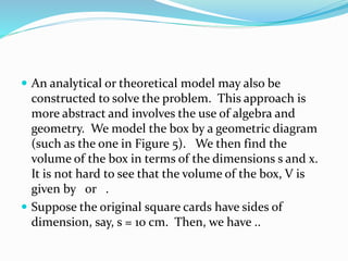 Maths Modelling | PPT