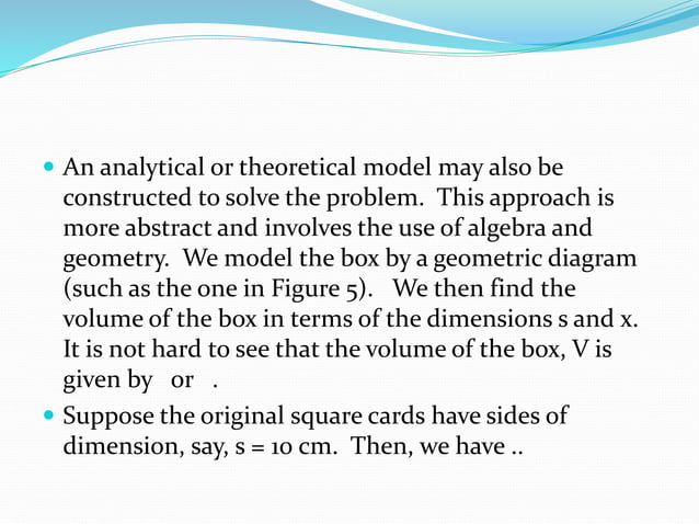 Maths Modelling | PPT