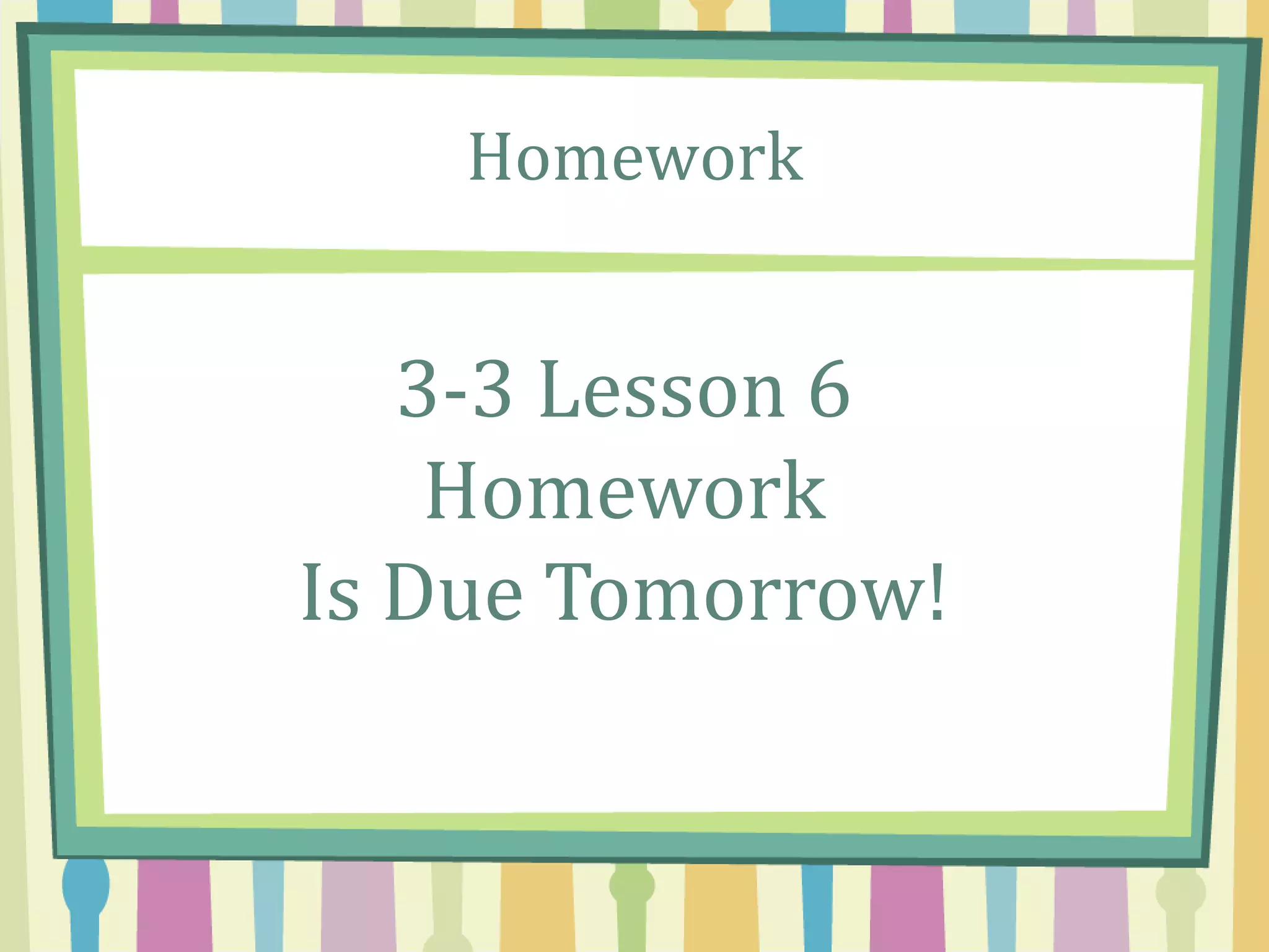 Math module 3 lesson 6 | PPTX