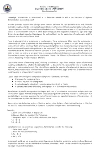 MATH(MODULE 6). LEARNING MATERIAL FOR MATH | PDF