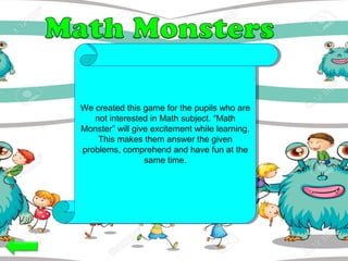 Math Game Power Presentation for Elementary Pupils | PPT