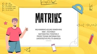 Penjelasan Detail Mengenai Matriks dan Rumus | PPTX