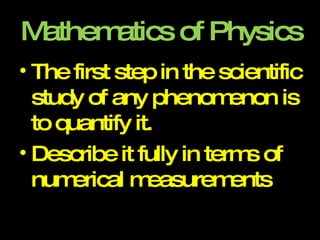 Math of physics | PPT