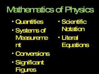 Math of physics | PPT