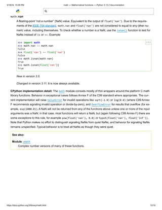 math operations ued in python and all used | PDF