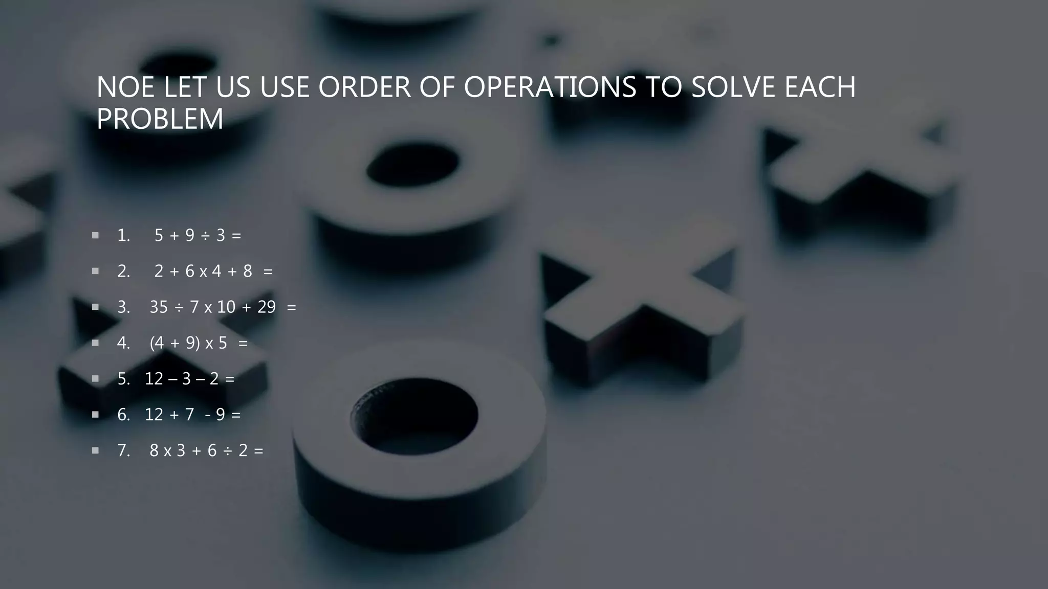 Math order of operations powerpoint (1) | PPT