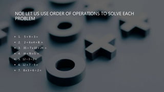 Math order of operations powerpoint (1) | PPTX