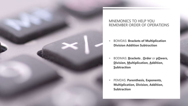 Math order of operations powerpoint (1) | PPT