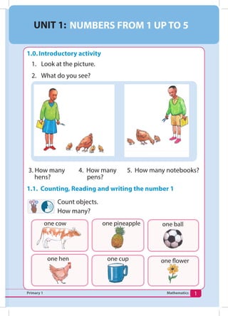 Mathematics Pupils Book 1 for CBC Rwanda | PDF