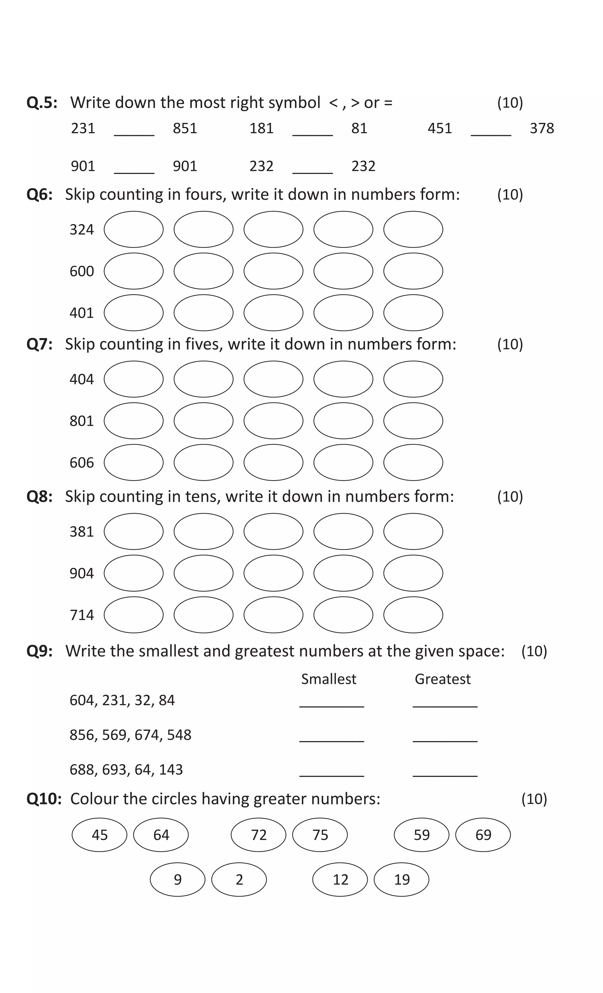 Math paper 1 to 4 | PDF