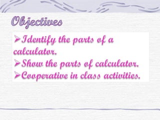 Math(parts of a calculator) | PPT