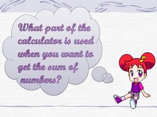 Math(parts of a calculator) | PPT