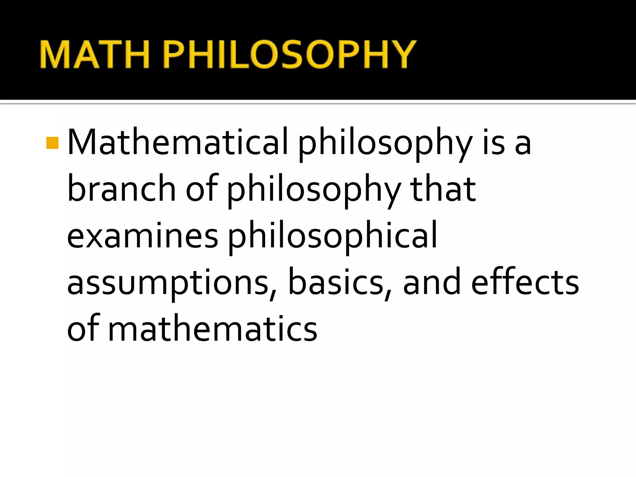 Math philosophy 1 | PDF