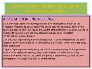 APPLICATION OF DEFINITE INTEGRAL | PPTX
