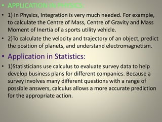 APPLICATION OF DEFINITE INTEGRAL | PPTX