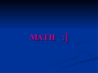 Math Ppt | PPT