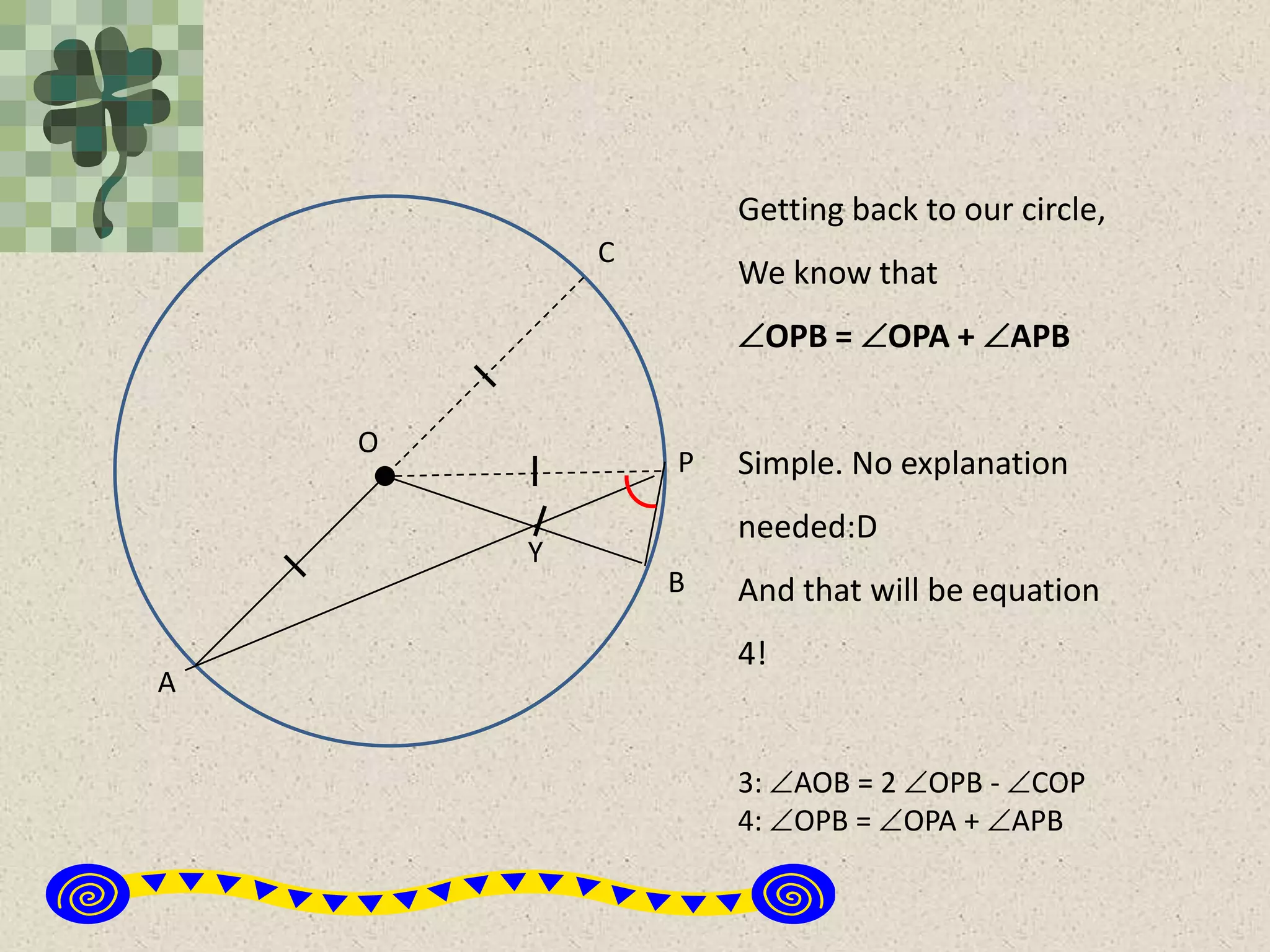 Math Proof: Angle at circumference is twice angle at centre | PPTX