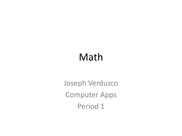 Math ppt | PPT
